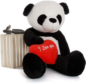 Vaishno 2 Feet Stuffed Spongy Hug-gable Panda Teddy Bear With I Love ...