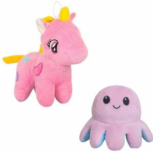 ANVIK Unicorn/Reversible Octopus Stuffed Soft Toys For Kids Perfect For ...