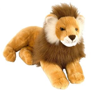 WILD REPUBLIC Cuddlekins Lying Male Lion - 16 inch - Cuddlekins Lying ...