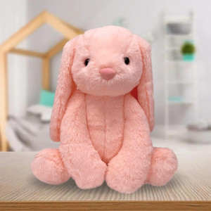 HappyChild Bunny Soft Toy for Girls & Kids Huggable Rabbit with Long ...