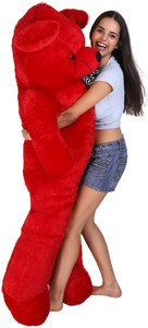 fluffies 4 Feet Red Very Cute and Soft Jumbo Teddy Bear-122cm - 122 cm ...