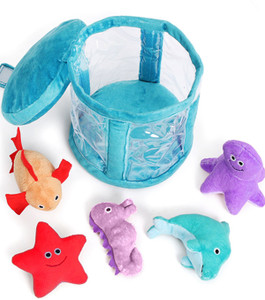 Intellibaby Premium Squeeze & Squeaky Soft Toys for Baby|Sea Animal ...