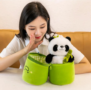 Bitsu Bobsu Panda Soft Toy for Kids, Bamboo Panda Soft Toy - 30 cm ...