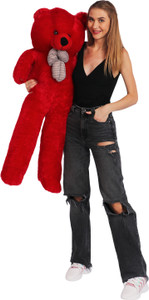 Ziraat red teddy bear 3 feet for gift st e (some one ) - 90 cm - red ...