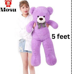 MOSU 5 feet long teddy bear for kids - 152 cm - 5 feet long teddy bear ...