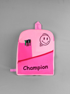 Dukiekooky Kids Pink Funky School Backpack stuffed Soft toys And plush ...