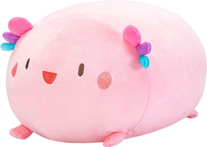 TechMax Solution PINK AXOLOTL CYLINDER PLUSH PILLOW - 30 cm - PINK ...
