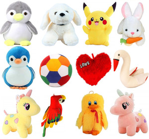 eston Budget Combo Of 12 (Soft Toy Birthday/Anniversary Gift , Baby ...