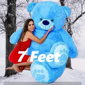 Krishna Creation 7ft Giant BLUE Teddy Bear – Soft, Adorable Plush Toy ...