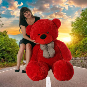 JINGA BELA 4 Feet RED Soft Teddy Bear For Birthday Party - 120 cm - 4 ...