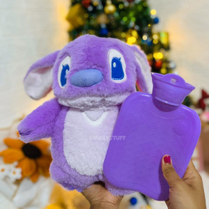 snuglystuff Stitch Teddy Bear Hot Water Bag for Soothing Relaxation and ...