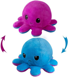 Xivir Reversible Plushie Cute Octopus Double Sided Flip Reversed ...