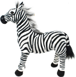 Tickles Zebra Soft Stuffed Plush Animal Standing Toy - 70 cm - Zebra ...