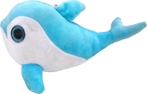 Kraftix Blue Dolphin Stuffed Plush Soft Toy Doll Animal for Kid ...