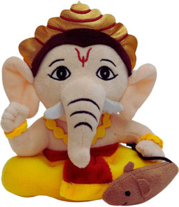Ptc cute ganesh ji soft toy bal ganesha combo for kids big plush gift ...
