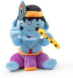 BestLook Lord Krishna Soft Toy for Children Big Size 35CM Krishna Ji ...