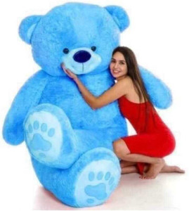 GLOBLE STAR 3 feet blue teddy bear - 90.7cm (blue) - 90.7 cm - 3 feet ...