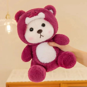 HOUSE OF COMMON New Korean Cute Teddy Bear, Removable Cap, Stuffed Toy ...