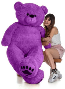 TOYS GURU 5 FEET TEDDY BEAR PURPLE FOR KIDS AND GIRLS BIRTHDAY AS GIFT ...