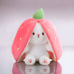 papapops Bunny Strawberry Rabbit - Stuff Toy, Soft Plush Toys for Girls ...
