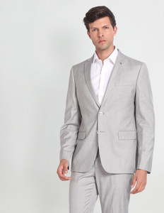 ARROW Tailored Regular Fit Three Piece Suit Solid Men Suit - Buy ARROW ...