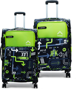 Uppercase JFK Soft Check-in Trolley Bag Set of 2 (M+L) Expandable Cabin ...