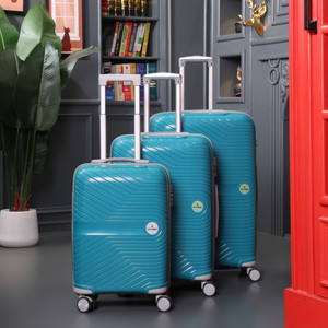 JACY LONDON SET OF 3 Unbreakable PP suitcases (Small,Medium and Large ...
