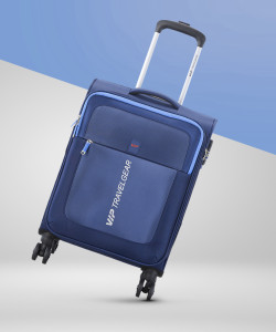 VIP Suprema 8W Str 55 Blue Expandable Cabin Suitcase 8 Wheels - 22 Inch ...