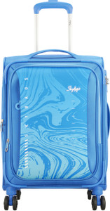 SKYBAGS SWIRL 8W STR 59 BLUE Expandable Cabin Suitcase 8 Wheels - 23 ...