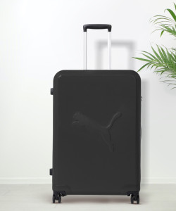 PUMA Trolley Bag -Large Check-in Suitcase 8 Wheels - 30 inch Black ...