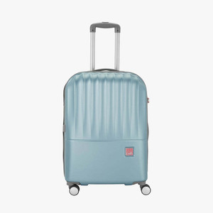 Genie Palm Hard Luggage- Pearl Blue Expandable Check-in Suitcase 8 ...