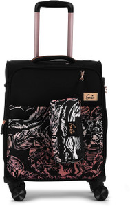 Genie Hazel Expandable Cabin Suitcase 8 Wheels - 22 inch Black - Price ...