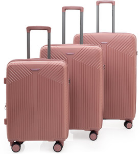HAYAT TOURISTER Expander Hard-Side polypropylene luggage set of 3 ...