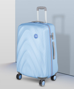 Genie Trolley Bag Medium Size, 66 cms Chalk BlueTravel Bag for Women ...