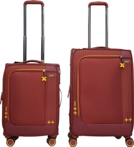 SAFARI 5 year warranty soft luggage suitcase trolley bag combo pack 2 ...