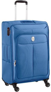 DELSEY Polyester Light Blue Softsided 68cms Medium Luggage (ORBA) Check ...