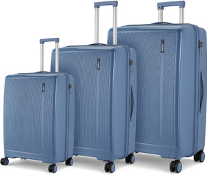 SAFARI Cooper Cabin & Check-in Set 8 Wheels - 30 inch Dutch Blue ...