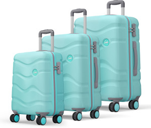 Genie AVA Hard Body Set of 3 Luggage - AVA SET 4W - Fresh Mint Cabin ...