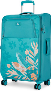 Genie Bloom Expandable Check-in Suitcase 8 Wheels - 31 inch Teal ...