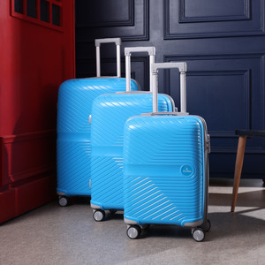 JACY LONDON Soft Body Set of 3 Luggage 8 Wheels - Hard Body ...