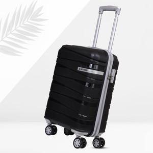 JACY LONDON Hard Sided PP 8 Wheel , with Telescopic Steel Trolley and ...