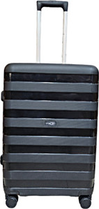 RCS Swift Suitcase 28 inch Black Poly-propylene Luggage 8 Wheel Trolley ...