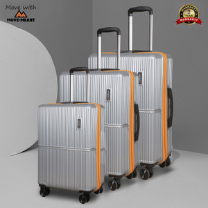 MOVE-MEANT Number Lock Poly Carbonate 360 Degree Wheels Trolly Bag For ...