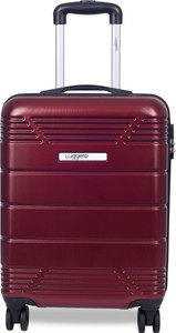 Luggero STAR Light-Weight & Durable Polycarbonate (DEEP RED) Hard Check ...