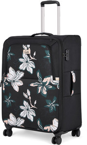Genie Lily Expandable Cabin Suitcase 8 Wheels - 22 inch Black - Price ...