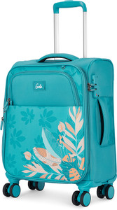 Genie Bloom Expandable Cabin Suitcase 8 Wheels - 22 inch Teal - Price ...
