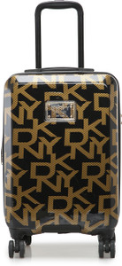 DKNY DECO SIGNATURE Expandable Cabin Suitcase 4 Wheels - 20 inch BLACK ...