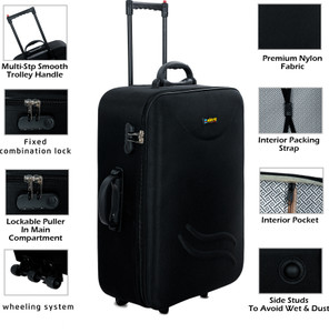 MDR Waterproof Soft Travel Trolley/Suitcase Cabin Luggage Bag ...