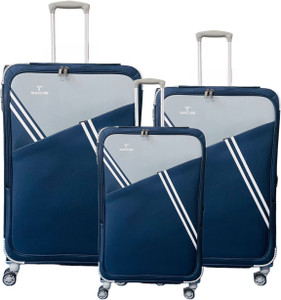 VIP Polyester Trolley Bag|8W Trolley|Anti-Theft Zip| Number Lock Cabin ...