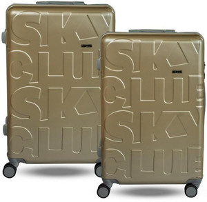 PAUL FASHION DARKTAN918151 Cabin & Check-in Set 4 Wheels - 24 inch DARK ...